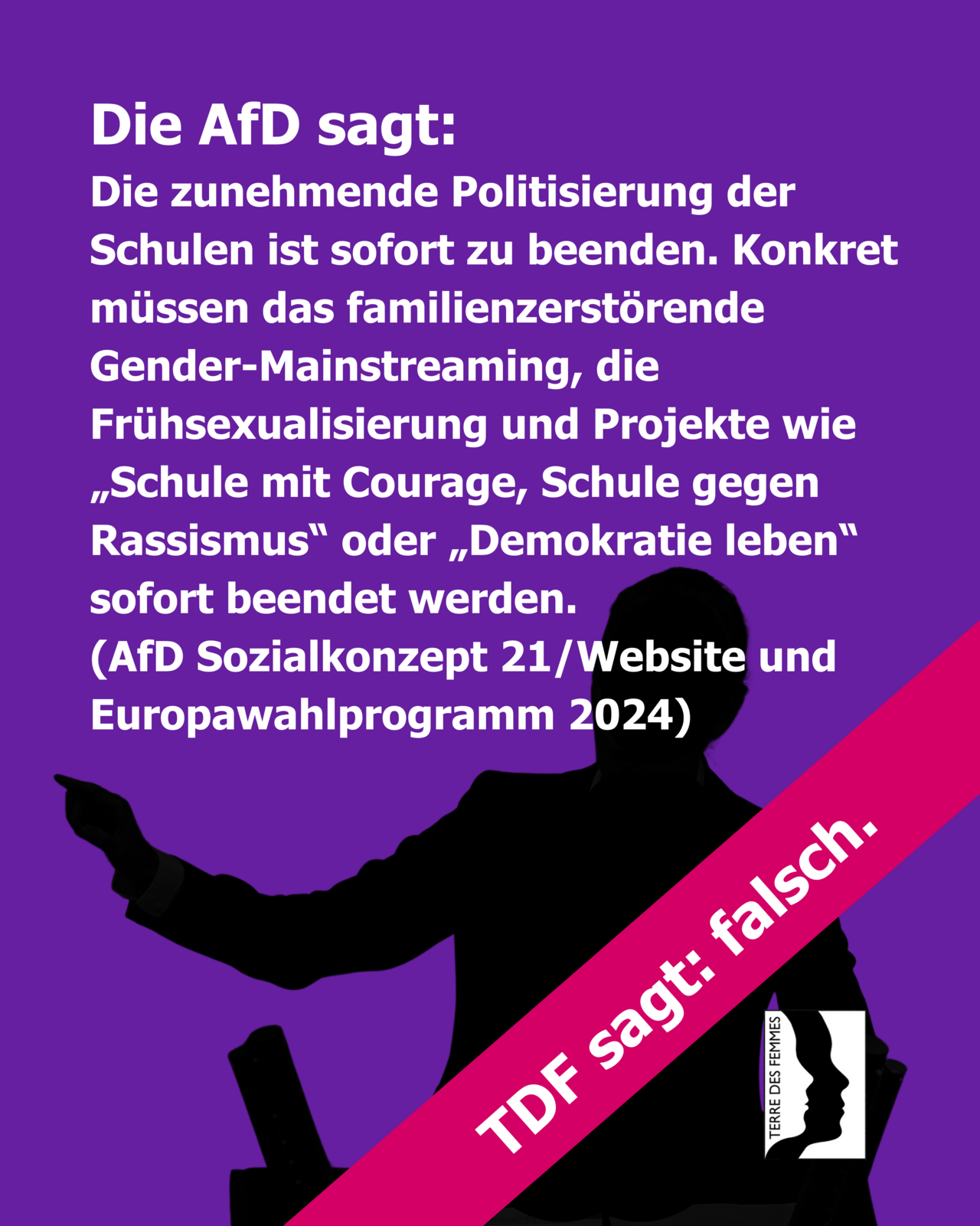 Acht frauenfeindliche Vorhaben der AfD | frauenrechte.de